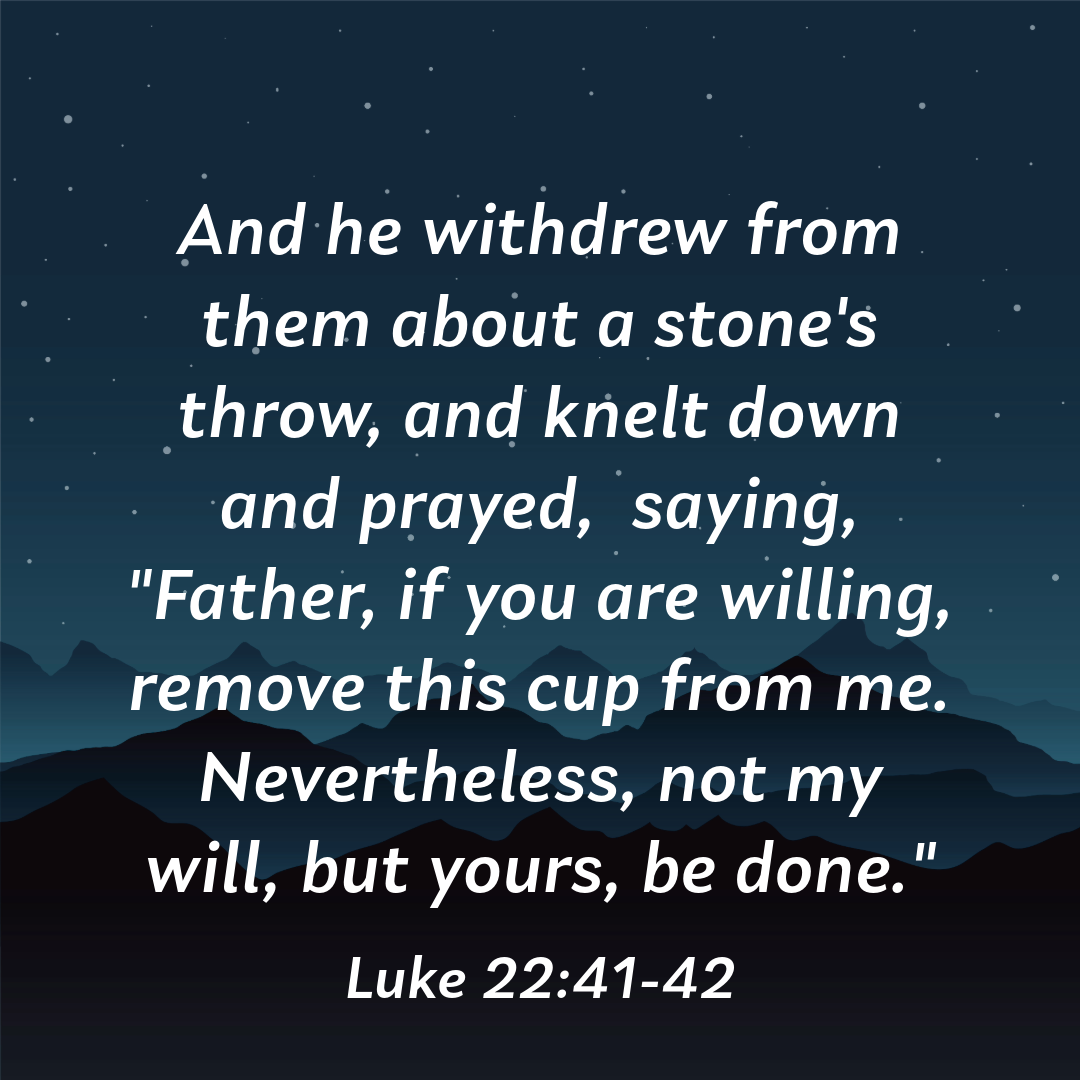 Luke 22:41-42 In the Garden | Study the Bible with me!